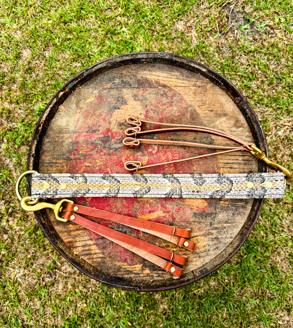 Bull & Briar Canebrake Rattlesnake Skin Bird Tote - Bull and Briar ...