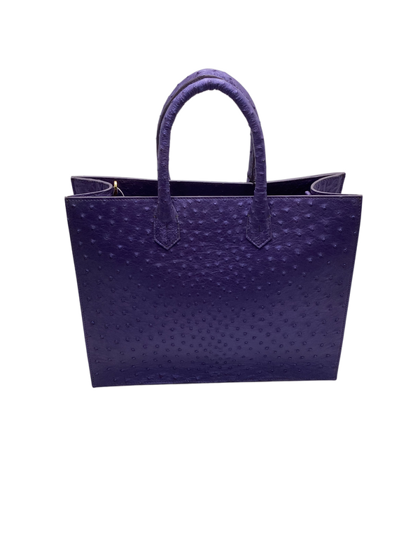 Bull & Briar-The "Stephanie" in Ostrich - Bull and Briar Leather LLC