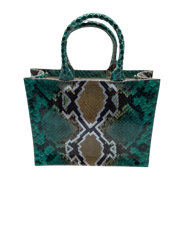 Bull & Briar The "Stephanie" Tote in Python - Bull and Briar Leather LLC