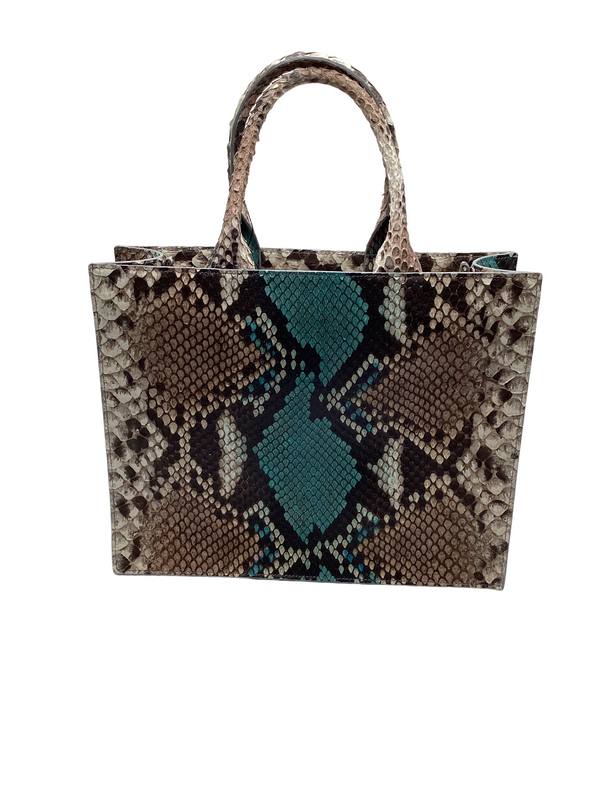 Bull & Briar The "Stephanie" Tote in Python - Bull and Briar Leather LLC