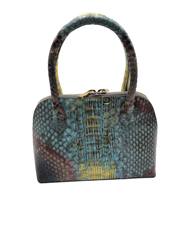 Bull & Briar-The "Nora" in Python - Bull and Briar Leather LLC